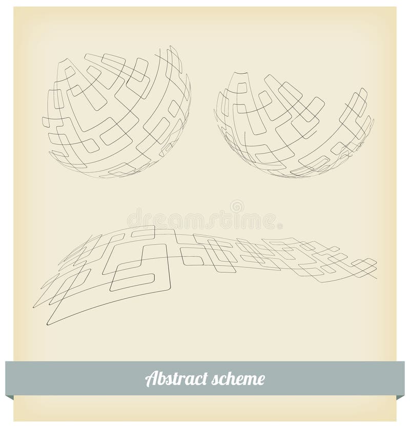 Abstract vector scheme stock vector. Illustration of curve - 29024714