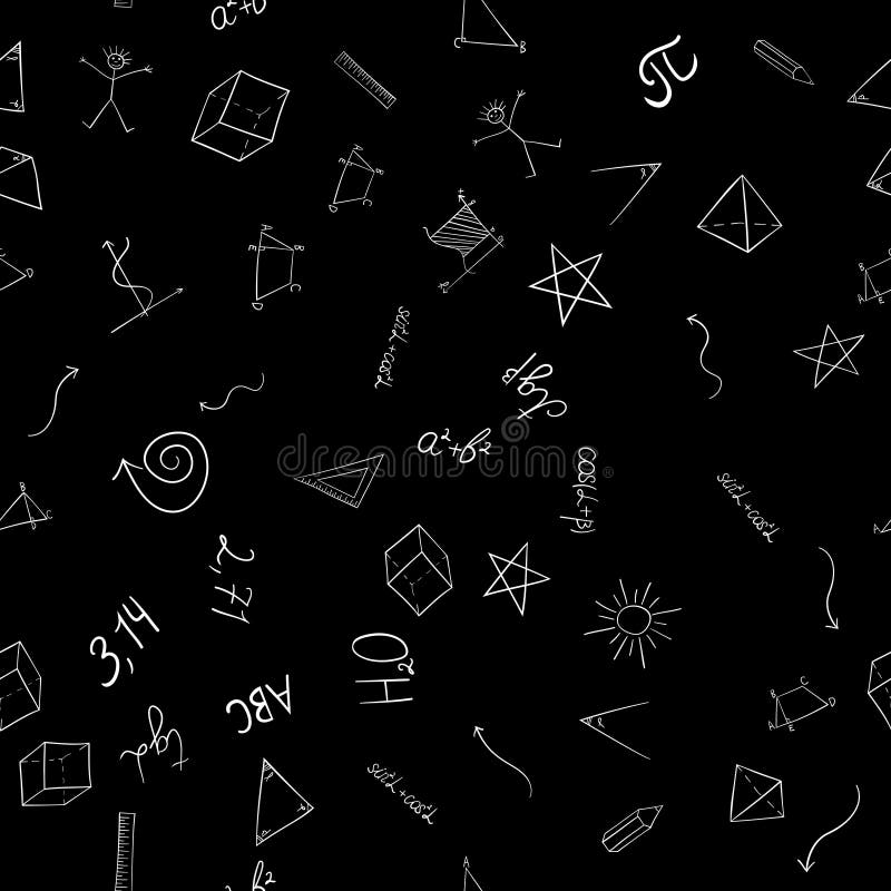 Vector School Doodles Seamless Pattern Stock Illustration ...