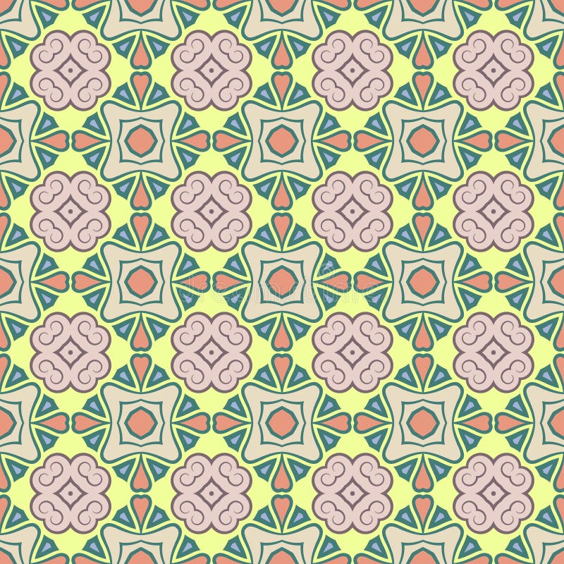 Abstract Vector Seamless Color Pattern for Background Stock Vector ...