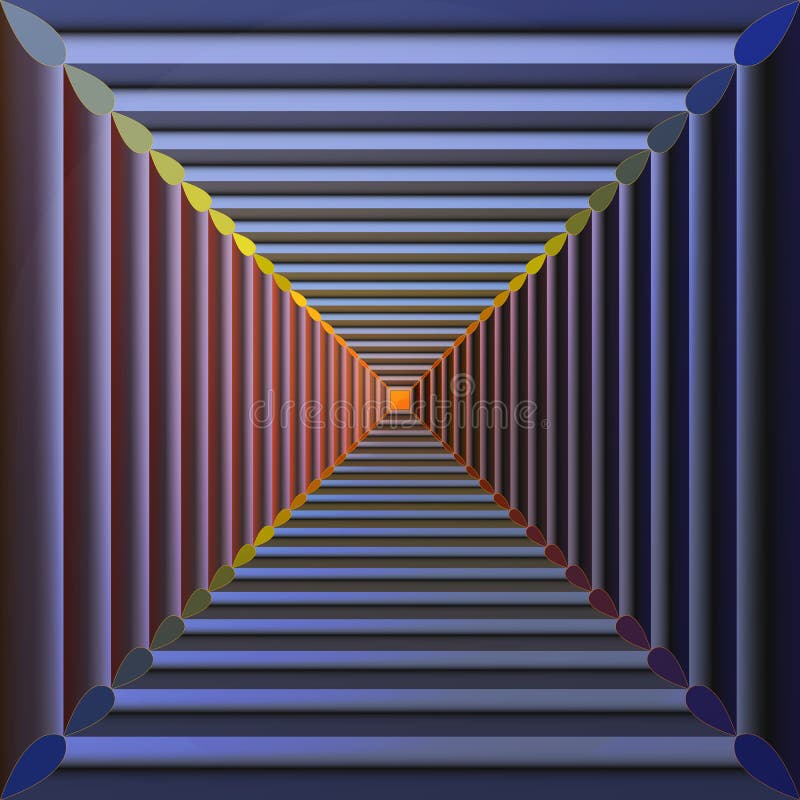 Abstract, Vector, Seamless Image of Stylized Steps in Perspective. a ...