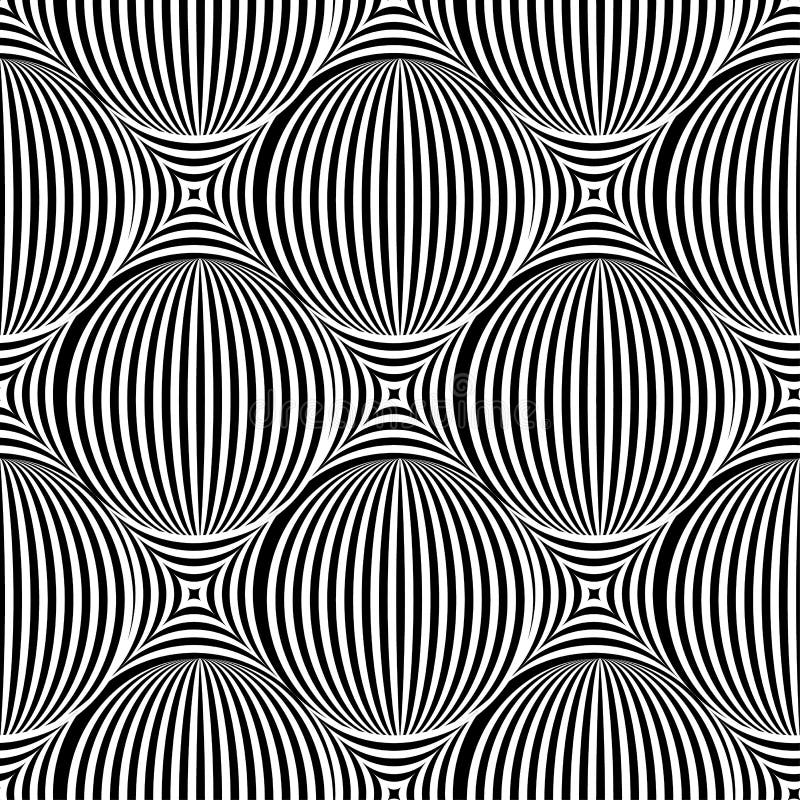 Abstract Vector Seamless Op Art Pattern. Color Pop Art, Graphic ...
