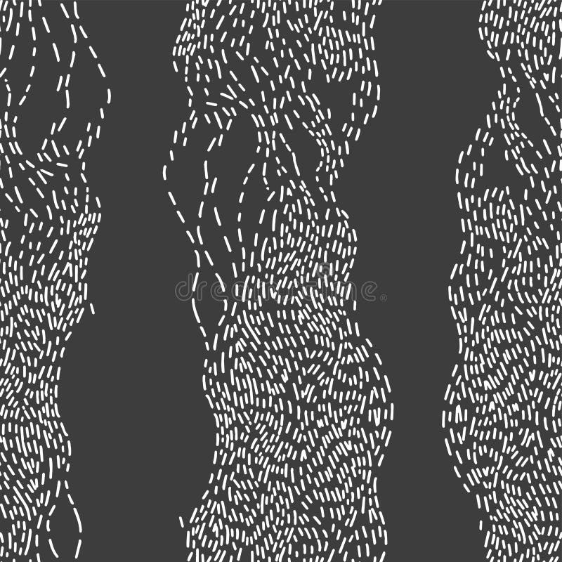 Abstract Vector Seamless Pattern. Black Dots Texture Background. Stock ...