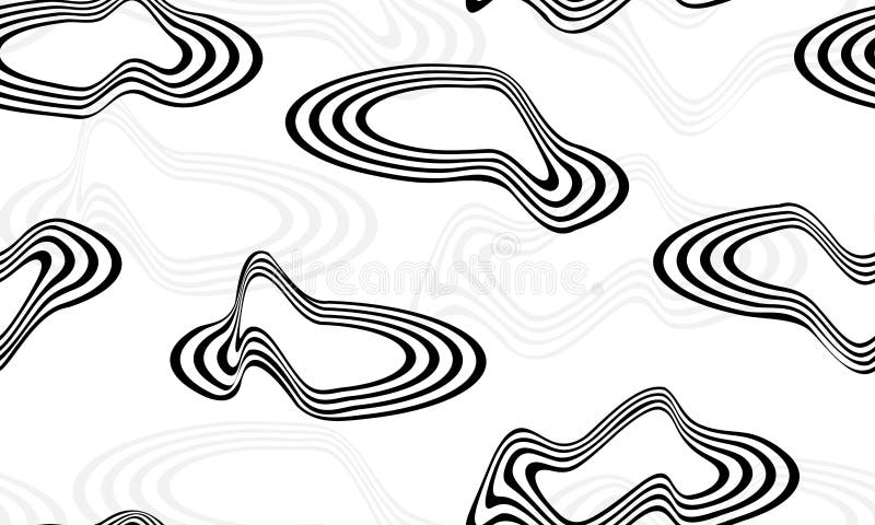 Abstract Vector Seamless Pattern with Damaged Liquid Effect Striped ...