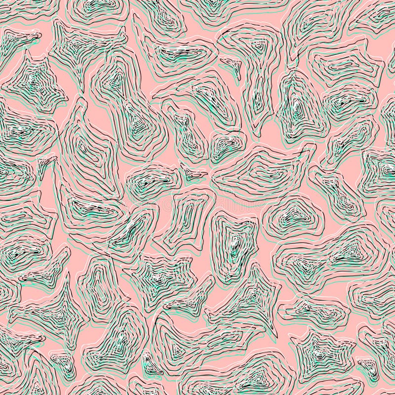 Abstract Vector Seamless Pattern with Sketch Lines Stock Vector ...