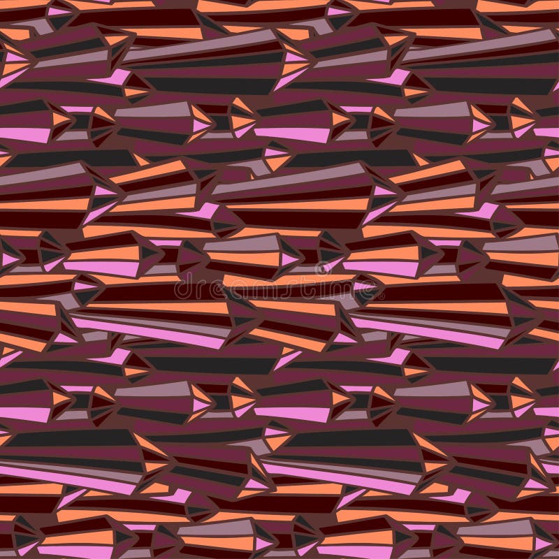 Abstract Vector Seamless Pattern of Straight Lines in Dark Red Colors ...