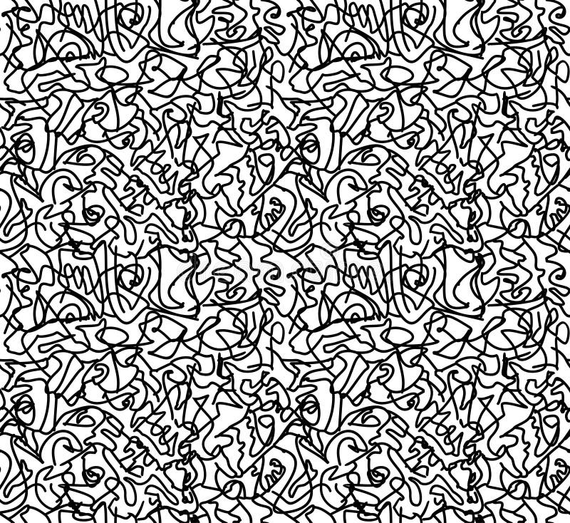 Seamless Intricate Abstract Vector Stock Vector - Illustration of ...