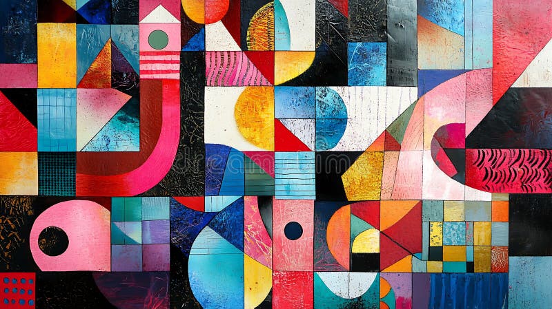 Abstract Vector Shape Composition Generative Design Artwork with Many ...