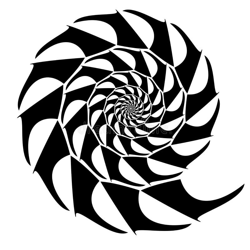 Abstract Vector Shell. Spiral Shape, Shell Stock Illustration ...