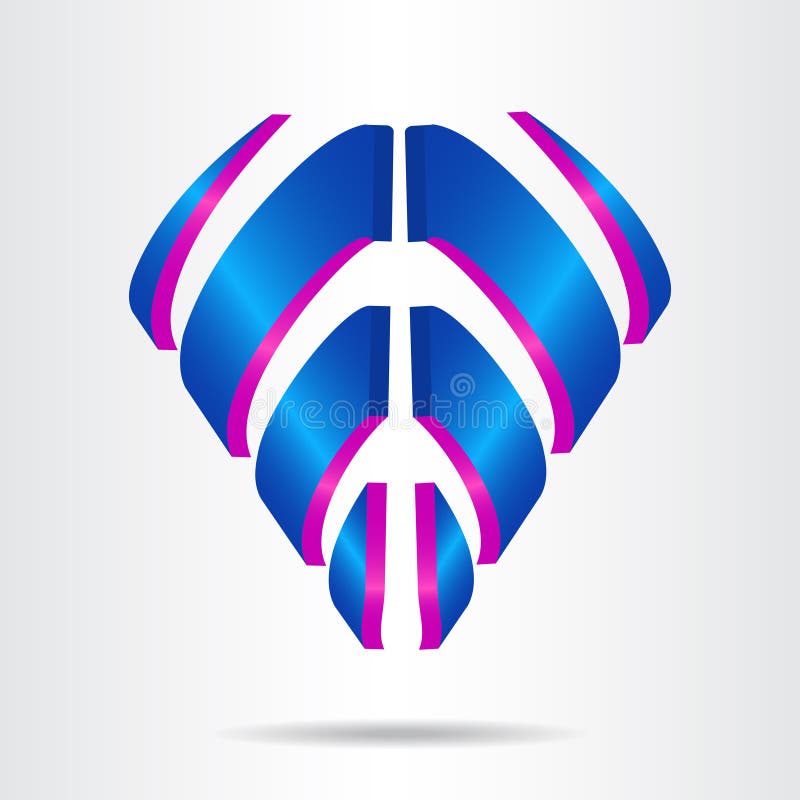 Abstract Vector Sign in Cones Shape. Stock Vector - Illustration of ...