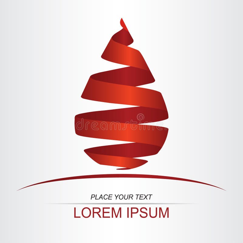 Abstract Vector Sign in Drop and Ribbon Shape. Stock Vector ...