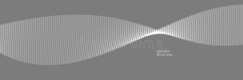 Abstract Vector Smoke Background, Wave of Flowing Circles Particles ...