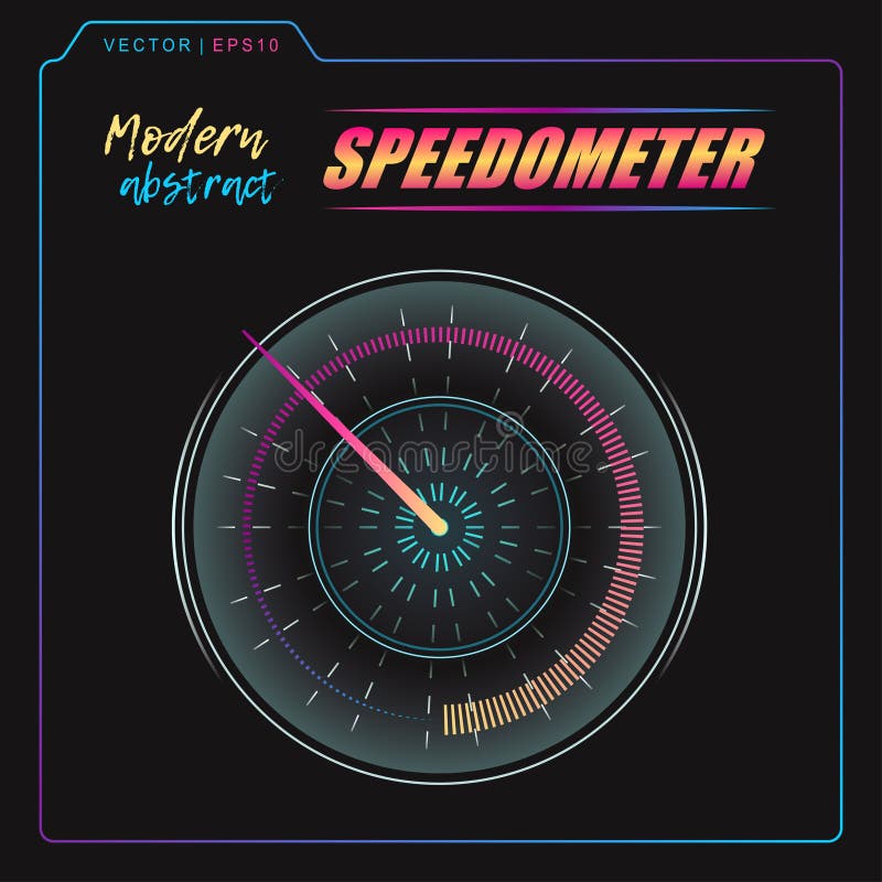 Abstract Vector Speedometer Progress Bar EPS10 Stock Vector ...