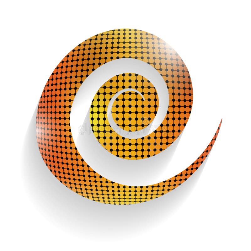 Abstract vector spiral stock vector. Illustration of geometric - 34253766