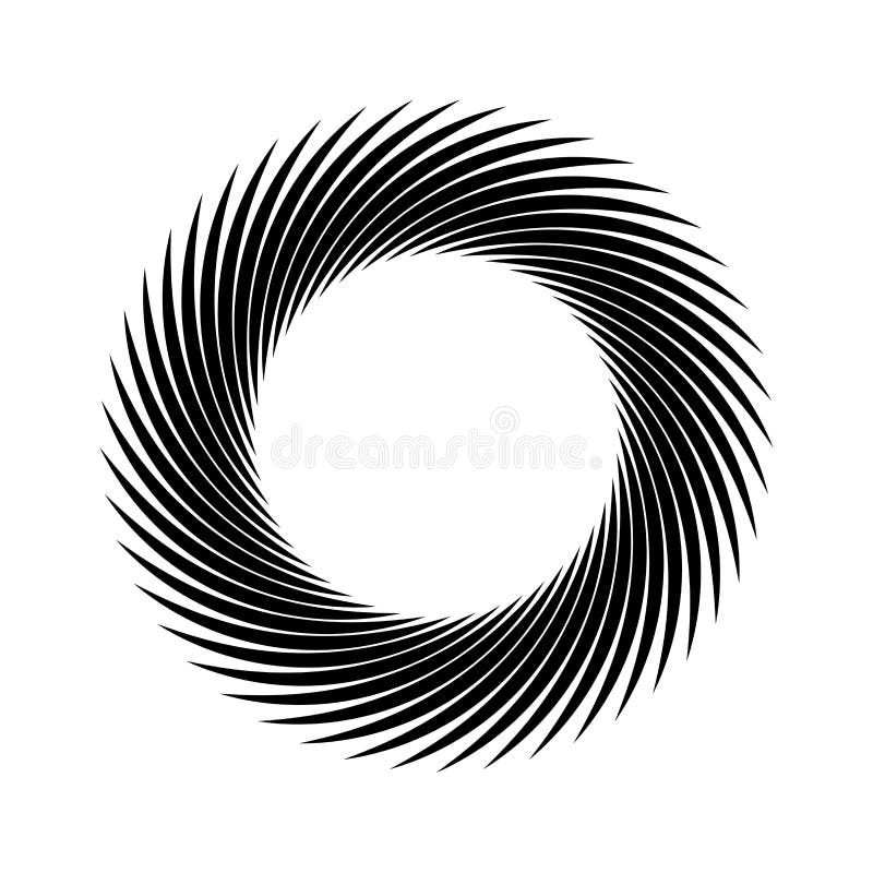 Abstract Vector Spiral Shape on a White Background. Isolated Spiral ...