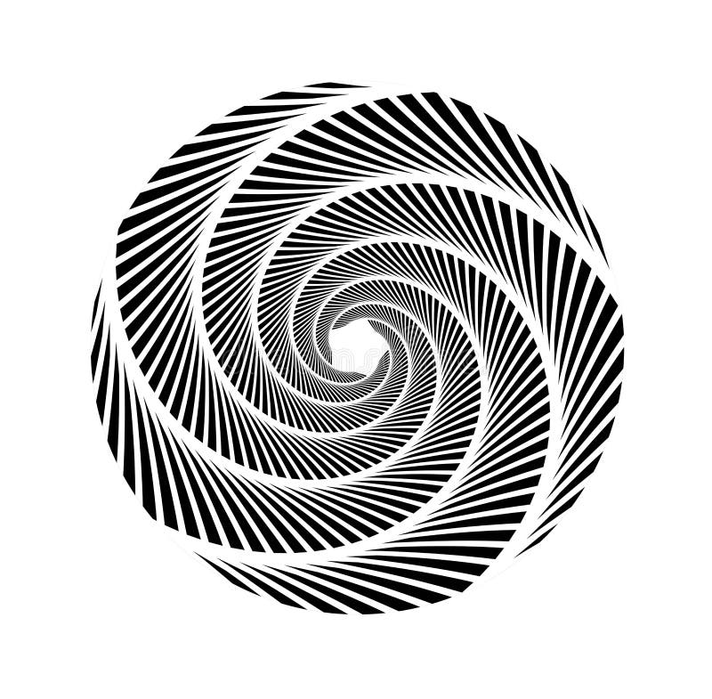 Abstract Vector Spiral Shape on a White Background. Isolated Spiral ...