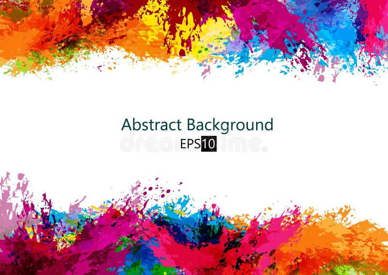 Abstract Vector Splash and Paint Color Background . Paint Splash Color ...