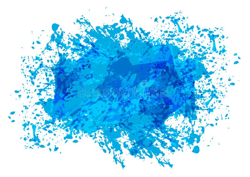 Abstract Vector Splatter Blue Color Background, Illustration Vector ...
