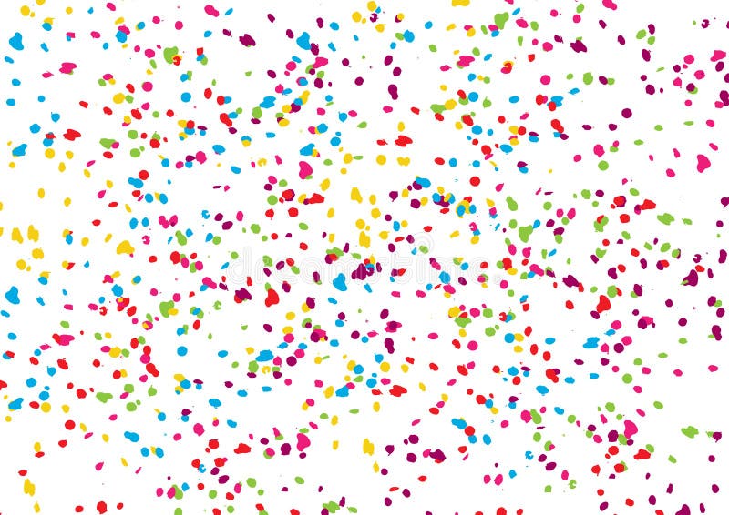 Abstract Vector Splatter Dot Color on White Color Design Background ...