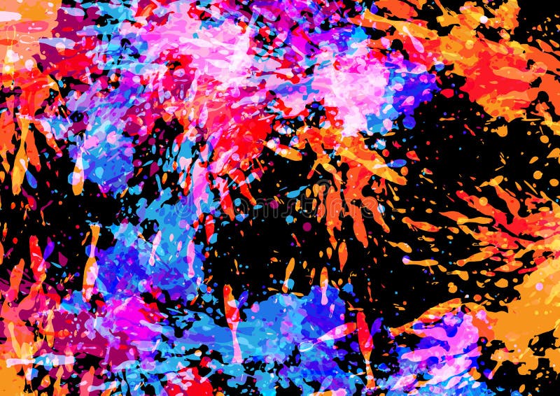 Vector Multicolor Splat and a Frame Background Stock Vector ...