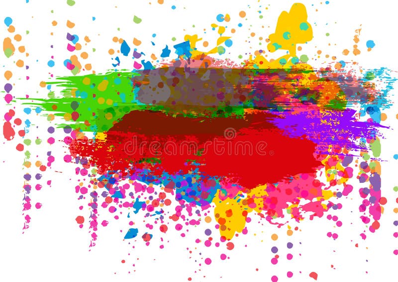 Abstract Vector Splatter Colorful Background Design. Illustration ...