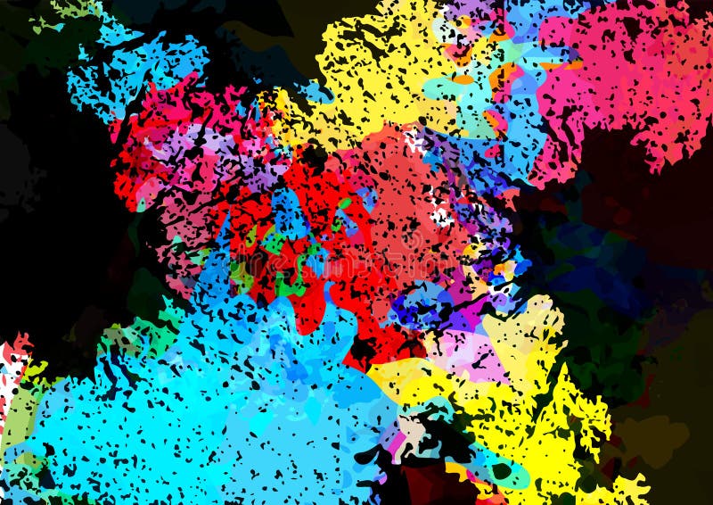Multi Color Paint Splatter Stock Illustrations – 2,170 Multi Color ...