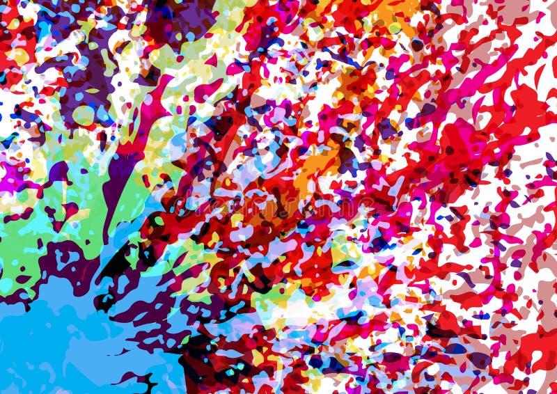 Color Multi Paint Splatter Stock Illustrations – 2,111 Color Multi ...