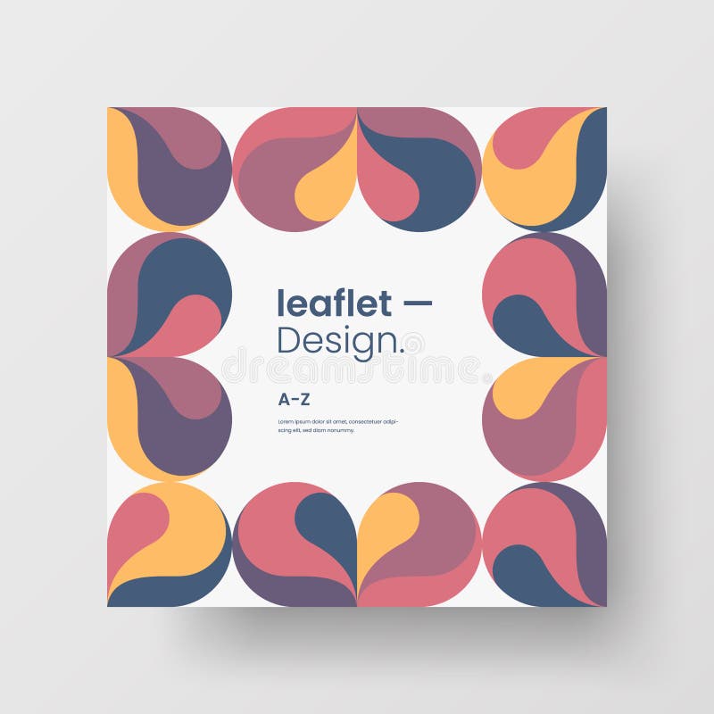 Abstract Vector Square Geometric Illustration Design Layout Mock Up ...