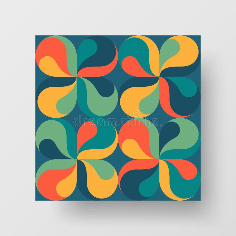 Abstract Vector Square Geometric Illustration Design Layout Mock Up ...