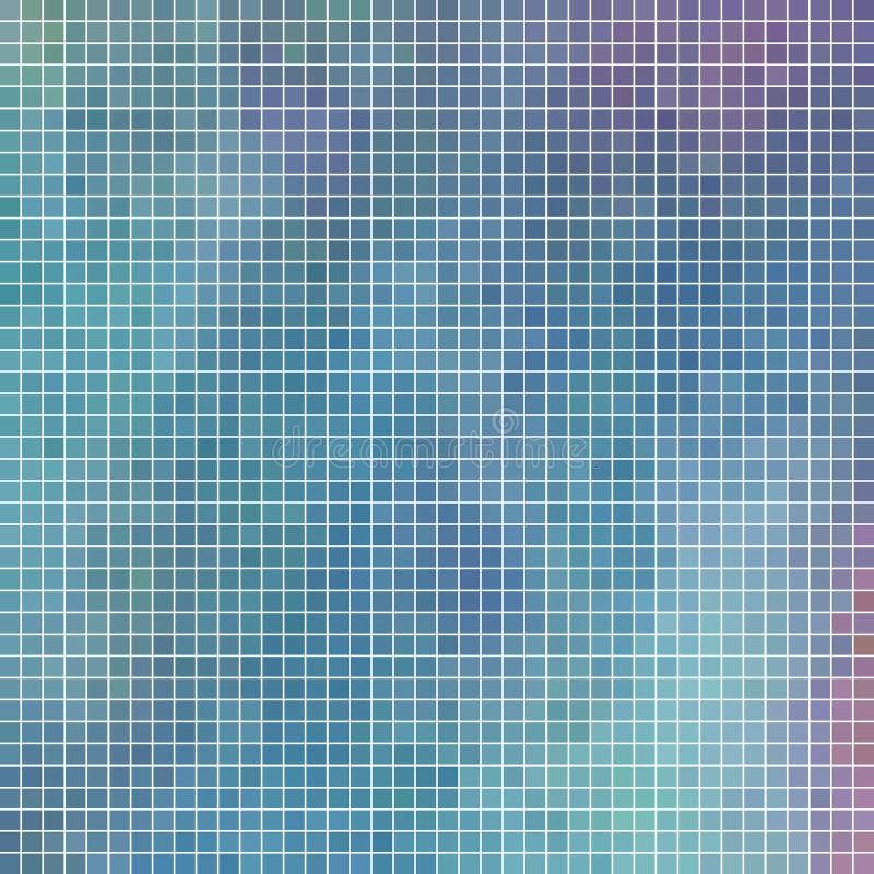 Abstract Vector Square Pixel Mosaic Background Stock Illustration ...