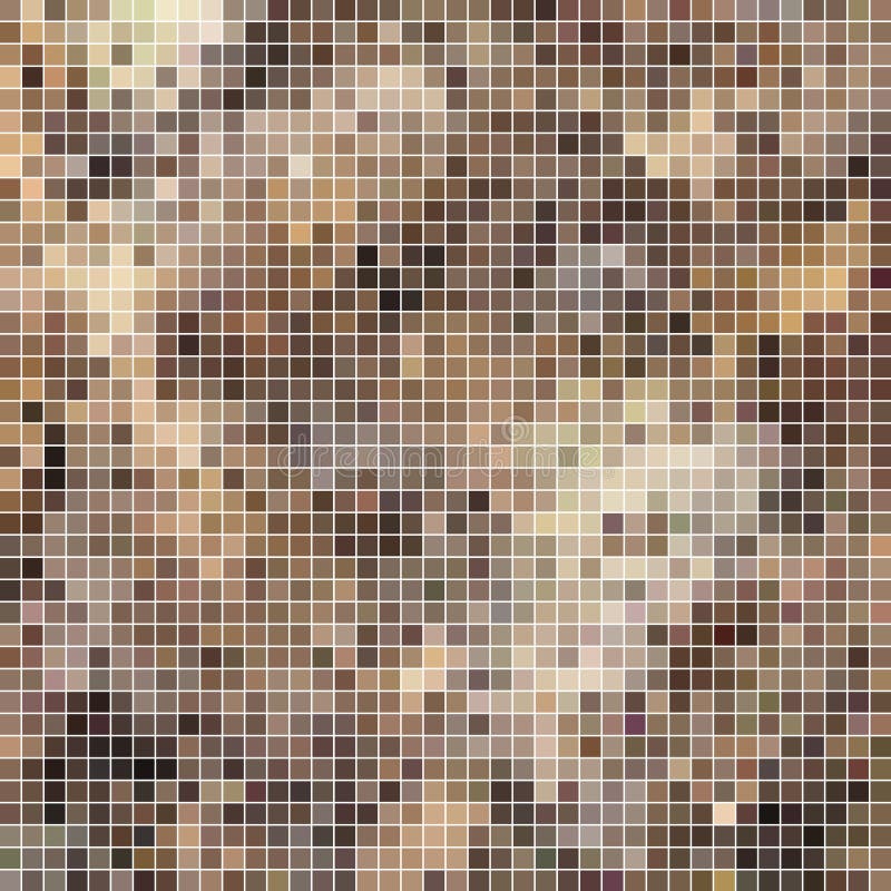 Abstract Vector Square Pixel Mosaic Background Stock Illustration ...