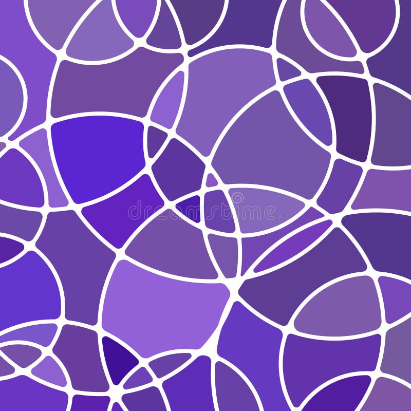 Vector Stained-glass Mosaic Background - Purple and Violet Circles ...