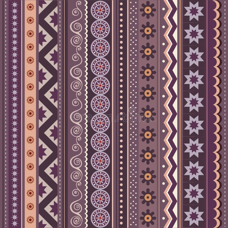 Abstract Vector Strip Pattern Stock Vector - Illustration of hippie ...