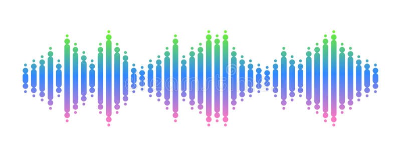 Abstract Vector Symbol Representing Sound Wave, Element of Music, Audio ...