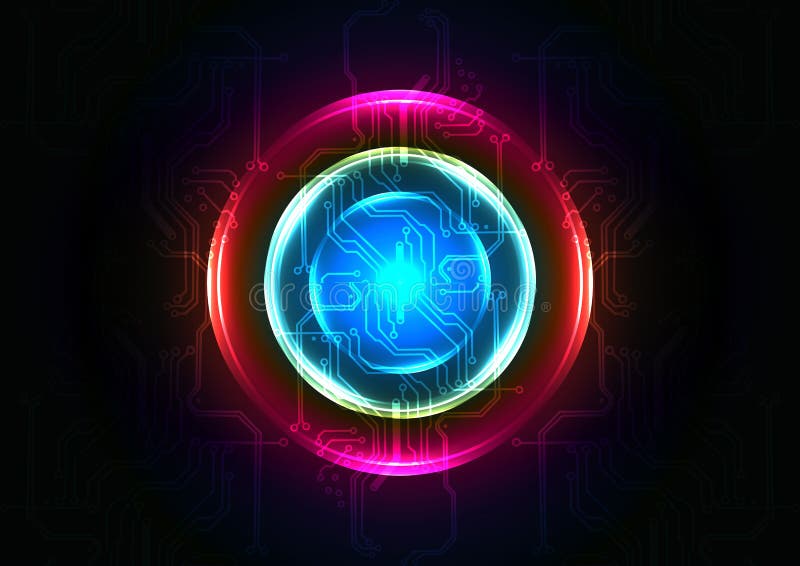 Abstract Vector Technology Design Background Concept with Circuit and ...