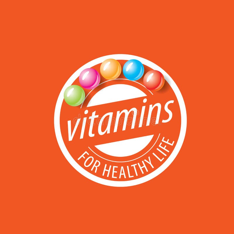 Vector logo vitamins stock vector. Illustration of eating - 126241079