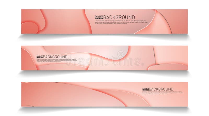 Abstract Vector Template Web Background. Rectangular Fluid Wave Design ...