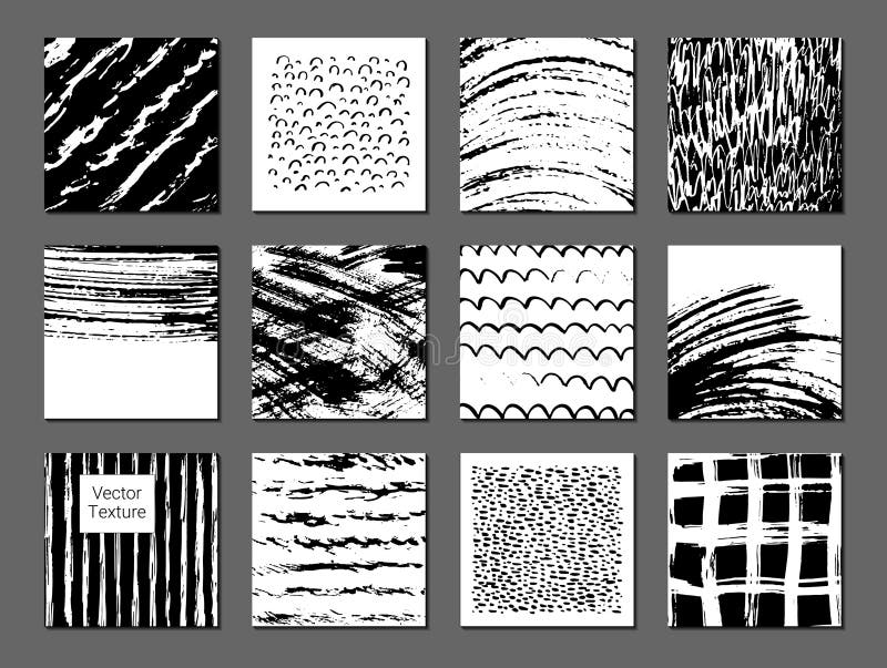 Set of Hand Drawn Textures and Lines. Doodle Style. Vector Grunge ...