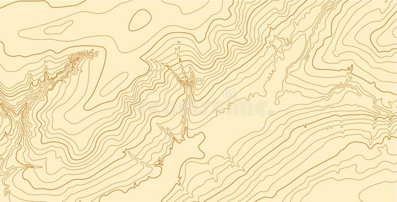 Abstract Vector Topographic Map in Brown Colors Stock Vector ...