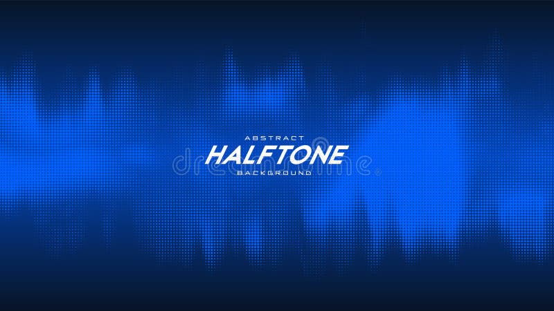 Abstract Vector Torn Blue Halftone Sound Wave. Scrathed Dotted Texture ...