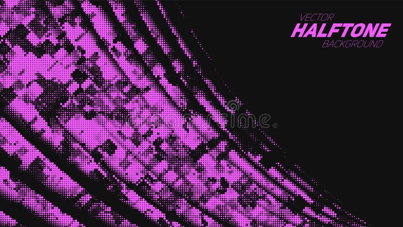 Abstract Vector Torn Violet Halftone Corner Wave. Scrathed Dotted ...