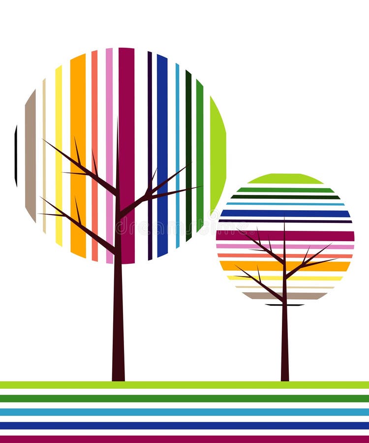Abstract vector tree stock vector. Illustration of yellow - 7004660 Abstract vector tree stock vector. Illustration of yellow - 7004660