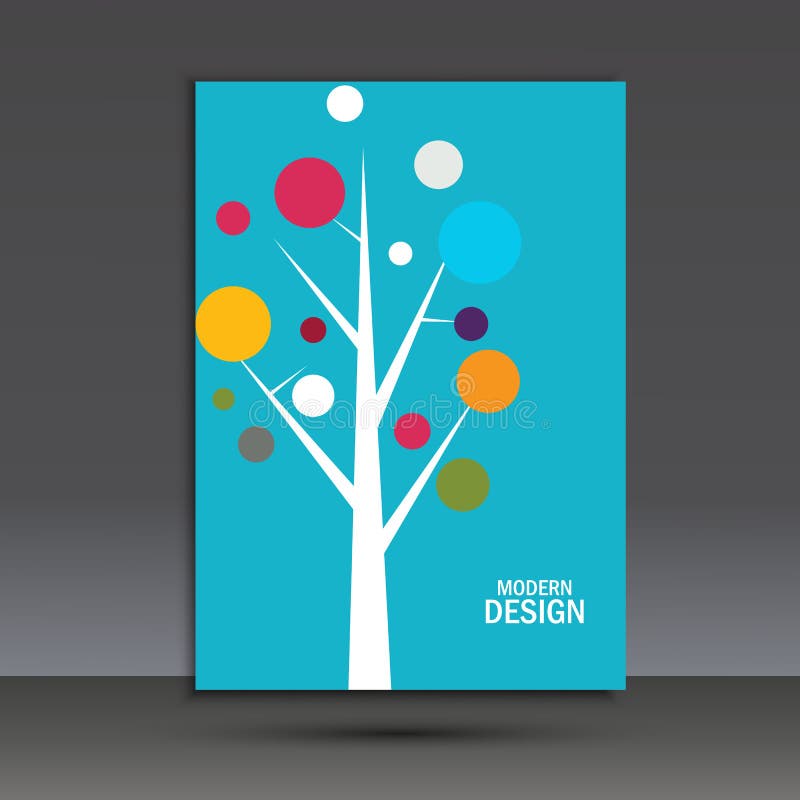 Abstract Vector Tree on the Cover of Brochure Stock Vector ...