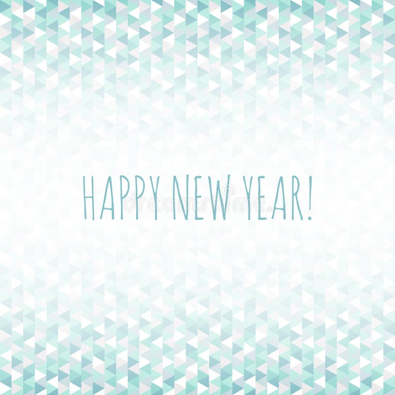 Abstract Vector Triangle Background. Happy New Year Blue and White ...