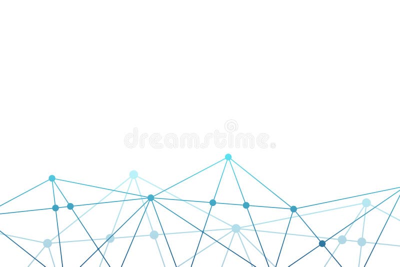 Abstract Connected Triangle Vector Pattern Neural Network Backgroundgeometric Polygonal