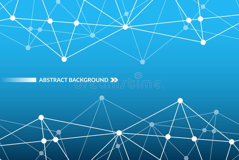 Abstract Vector Triangle Background. Polygonal Network Pattern ...