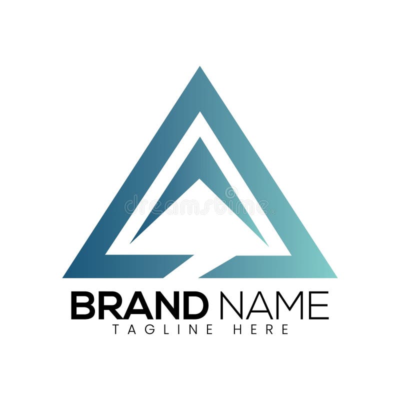 Abstract Vector Triangle Logo Design Template Stock Vector ...
