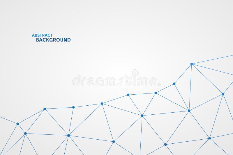 Abstract Vector Triangle Pattern. Geometric Polygonal Network ...