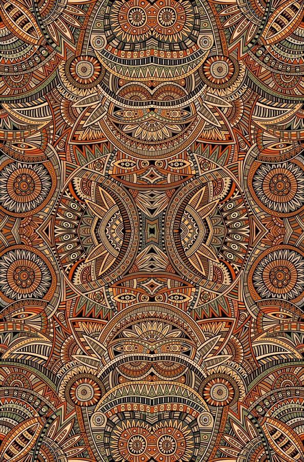 Abstract Vector Tribal Ethnic Background Stock Vector - Illustration of ...