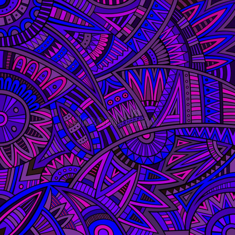 Abstract Vector Tribal Ethnic Background Pattern Stock Vector ...