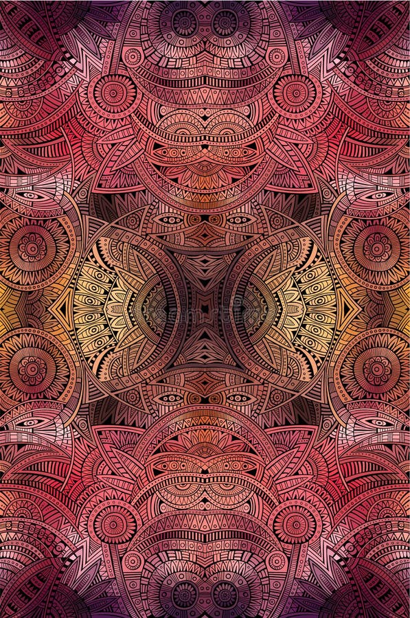 Seamless Pattern. Vegetable and Zoomorphic Decorat Stock Vector ...